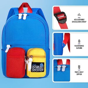 AOTOW Toddler Backpack for Preschool Boys Girls - Small Kids Bookbag Kindergarten Cute Daycare Back Pack Personalized Bagpack Child School Bags for little Kid 3-5 Years Old