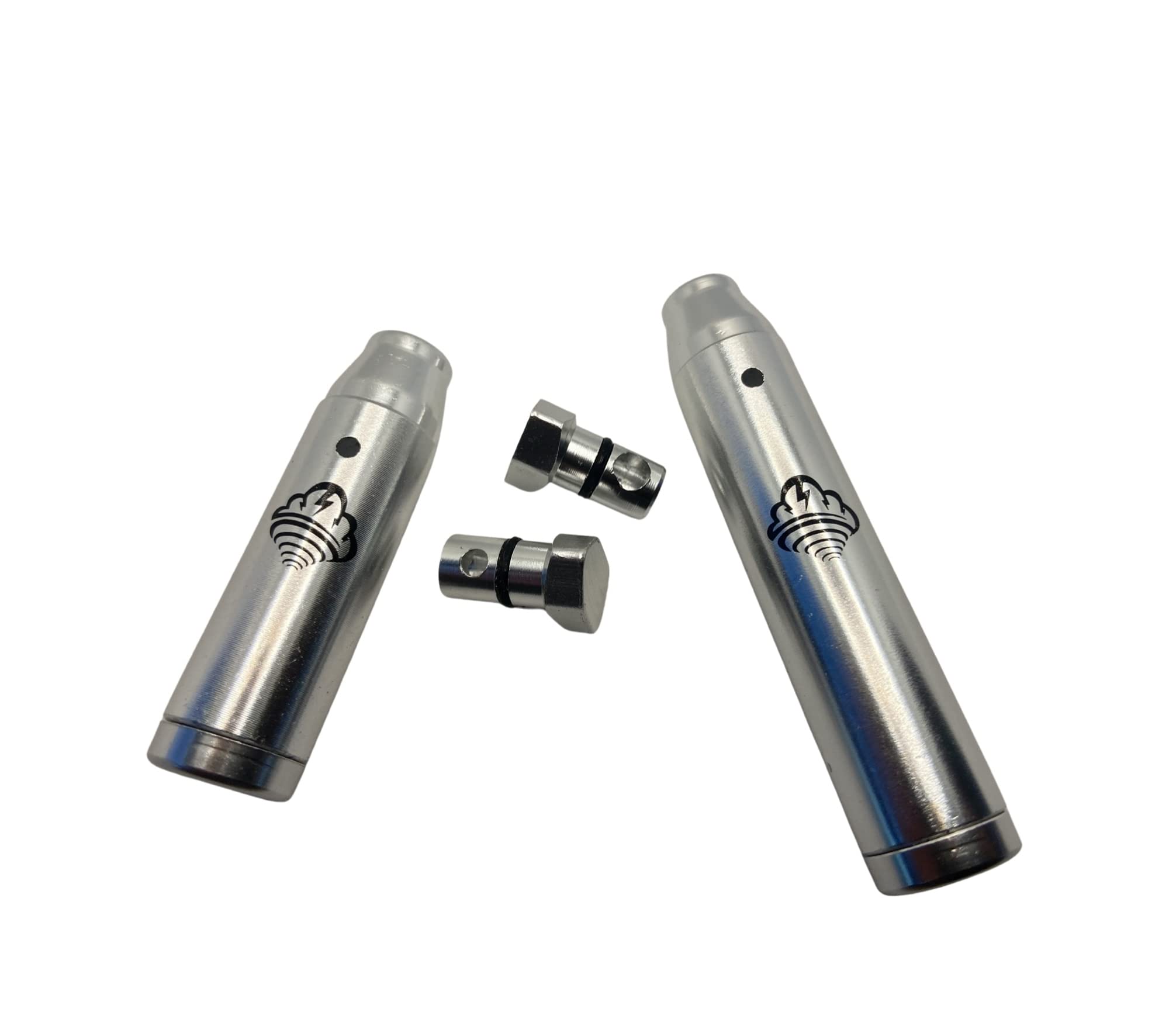 TORNADO´S Powder Dispenser for 1 and 2 Grams in Polished Aluminum. Discreet and Hygienic