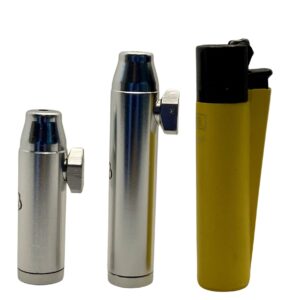 TORNADO´S Powder Dispenser for 1 and 2 Grams in Polished Aluminum. Discreet and Hygienic