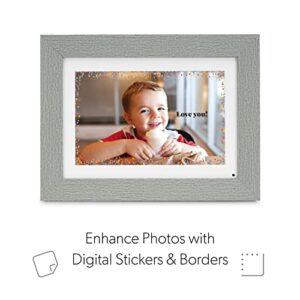 Simply Smart Home 10” WiFi Digital Photo Frame | Send Photo or Video from Phone to Digital Picture Frame with Free PhotoShare Frame v2 app | End-to-End Encryption | Quick Easy Setup | Seagrass