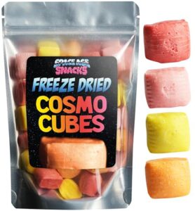 freeze dried cosmo cubes - premium freeze dried candy shipped in a box for extra protection - space age snacks freeze dried cosmo cubes freeze dry candy for all ages dry freeze candy (5 ounce (pack of 1), original)