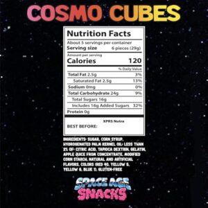 Freeze Dried Cosmo Cubes - Premium Freeze Dried Candy Shipped in a Box for Extra Protection - Space Age Snacks Freeze Dried Cosmo Cubes Freeze Dry Candy for All Ages Dry Freeze Candy (5 Ounce (Pack of 1), Original)