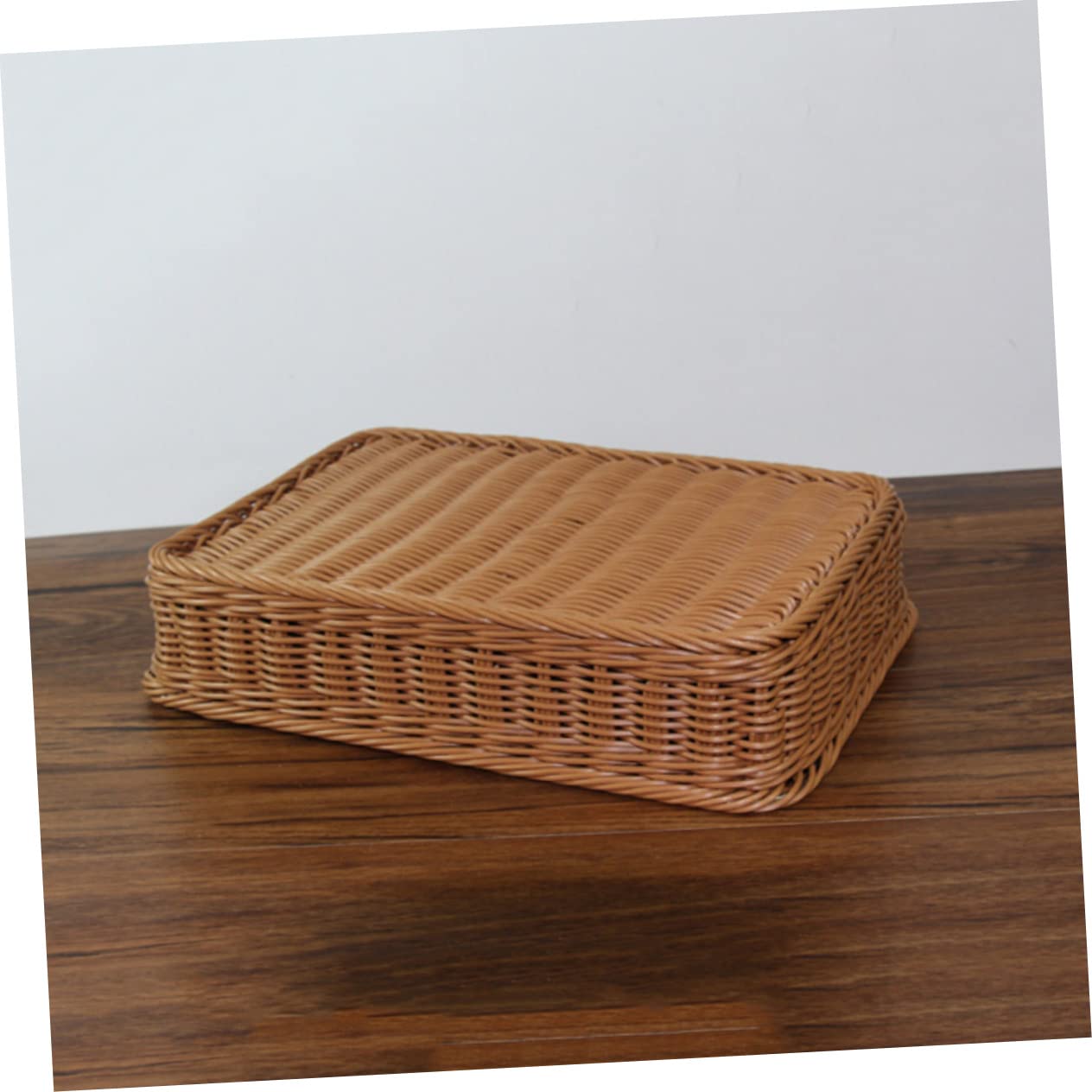 Rattan Cutlery Basket Wicker Cutlery Tray Flatware Organizer Woven Cutlery Tray Rattan Silverware Storage Drawers Spoon Storage Fork Organizer Kitchen Storage Tray Tableware