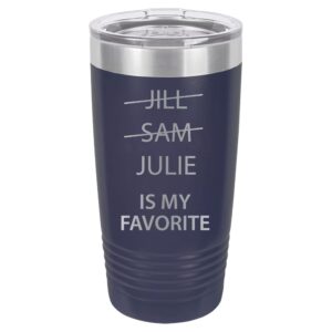 Customizable My Favorite Child Funny Tumbler with Name, Custom Mom & Dad Gifts, Father's Day Gifts from Son Daughter, Mother's Day Gifts, Birthday Gifts for Dad Mom, Christmas Funny Gifts