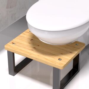 REGIS Bamboo Toilet Stool for Adults, 7" Poop Stool,