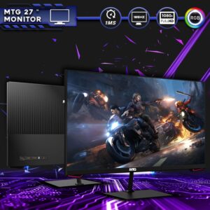 TechMagnet Gaming Desktop PC, Intel i5 4th Gen, Zeus Pro 4, GT 1030, 8GB RAM ARGB, 256GB SSD + 1TB HDD 27 Inch 165hz Gaming Monitor, RGB Front Panel 385 Patterns, RGB Kit, Win 10 Pro (Renewed)