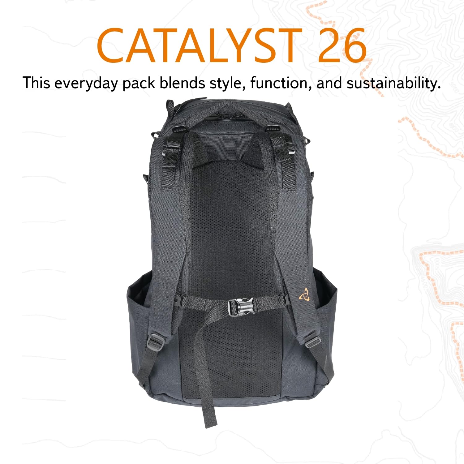 Mystery Ranch Catalyst 26L Travel Backpack with Tech Pocket for Everyday Carry and Adventures - Black