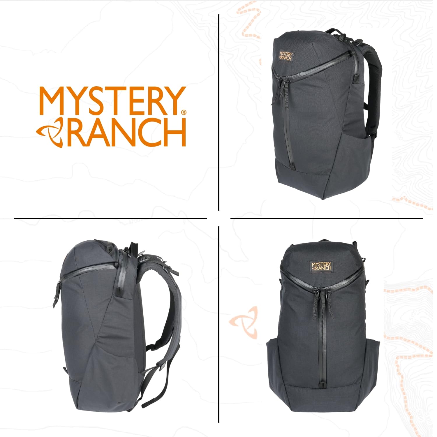 Mystery Ranch Catalyst 26L Travel Backpack with Tech Pocket for Everyday Carry and Adventures - Black