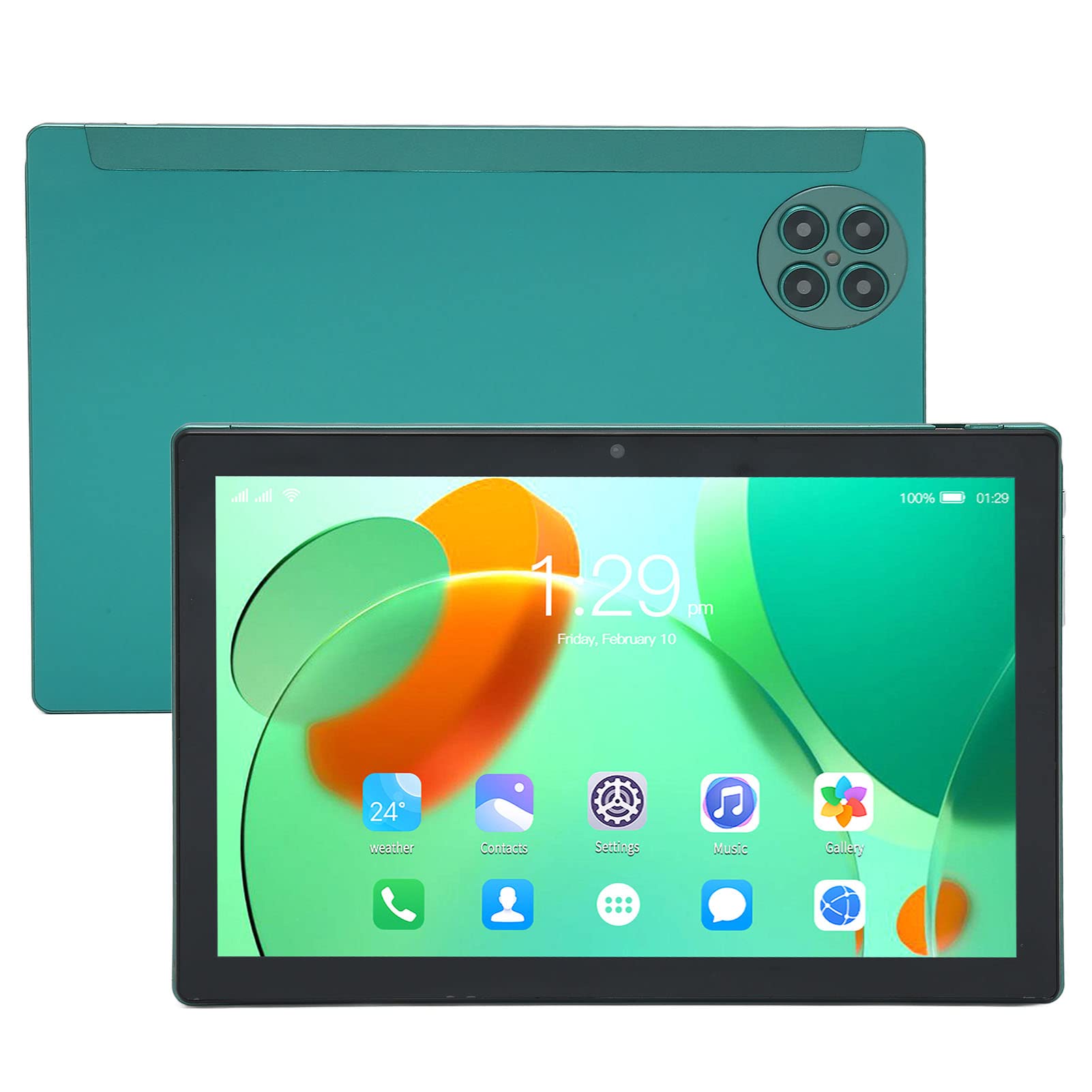 ciciglow 10.1in Android Tablet, 1960x1080 FHD Tablet, Octa Core CPU, 8GB RAM 256GB ROM, 8MP+16MP Camera, 7000mAh, Support 4G LTE and 5G WiFi, BT5.0, GPS