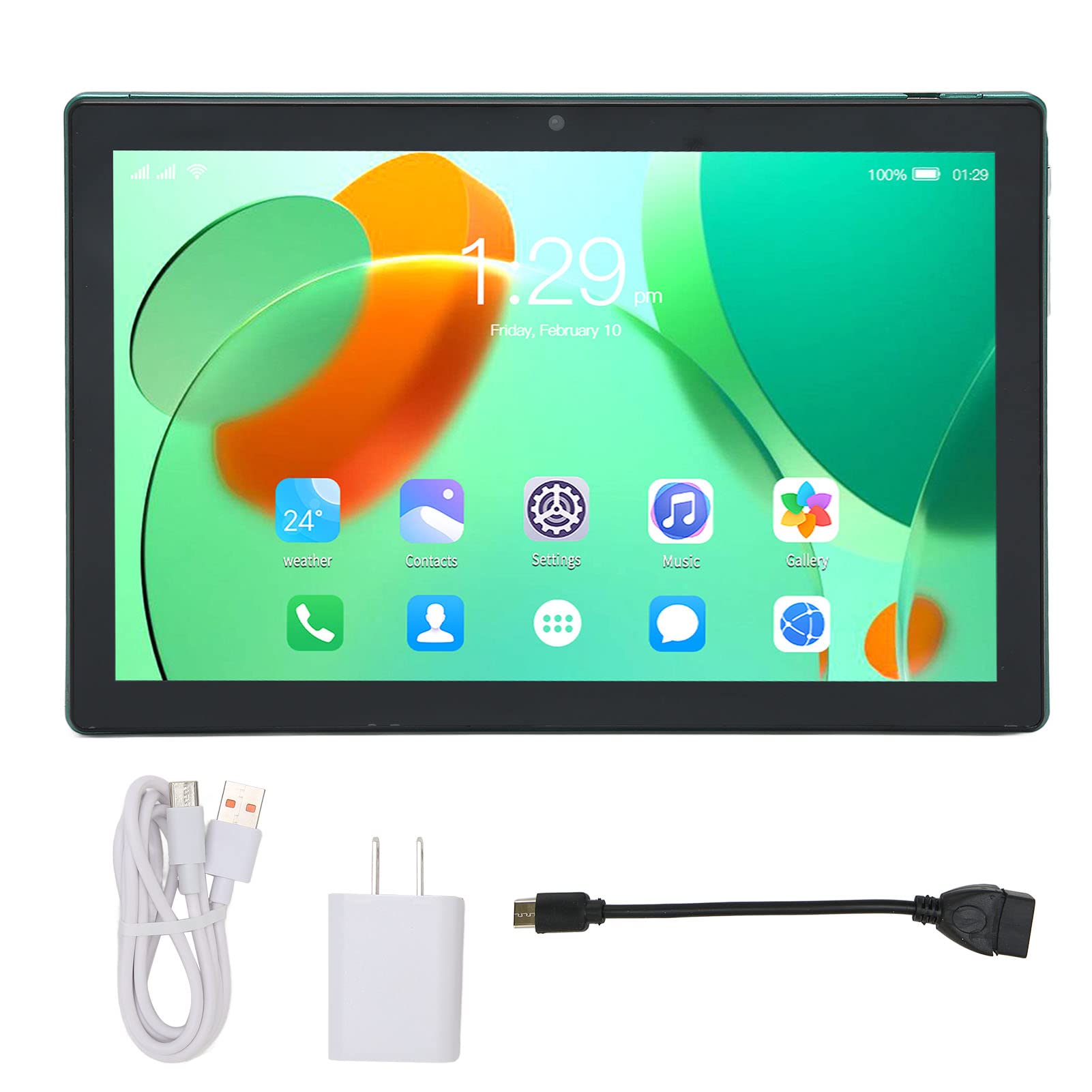 ciciglow 10.1in Android Tablet, 1960x1080 FHD Tablet, Octa Core CPU, 8GB RAM 256GB ROM, 8MP+16MP Camera, 7000mAh, Support 4G LTE and 5G WiFi, BT5.0, GPS