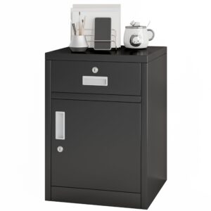 cbntki file cabinet for home office, under desk file cabinets with lock, vertical filing cabinet office file cabinet, black metal filing cabinet,metal locker