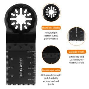 Starlock Multitool Blades - 10-Piece Set,35mm,Quick Release Oscillating Saw Blades Compatible with Bosch,Fein,Makita,Hitachi Oscillating Multi Tool Accessories