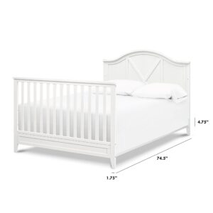 DaVinci Hidden Hardware Twin/Full Size Bed Conversion Kit (M5789) in Heirloom White