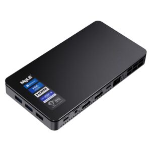 mele mini pc windows 11 pro 16gb ram 512gb n5095 micro pc overclock3c 2x hdmi 4k usb-c triple display 2.4g/5g wifi6 bt5.2 gbe support linux small desktop computer on iot mes wms nas astrophotography