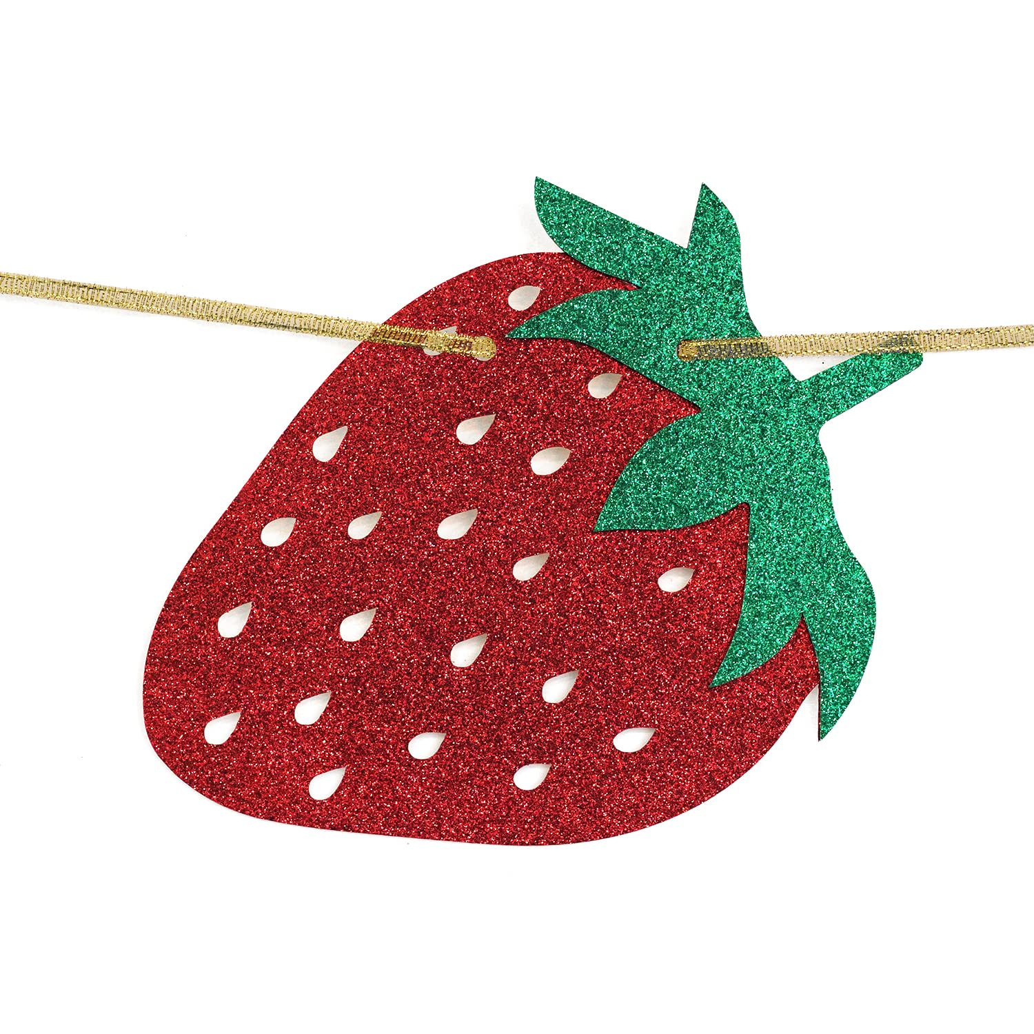 Strawberry Happy 1st Birthday Banner, Berry 1st Birthday, Sweet One, My 1st Birthday, Miss Onderful Garland, Glittery Baby Girls 1st Birthday Party Decorations