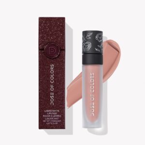 dose of colors 10 yrs birthday collection nude rose liquid matte lipstick