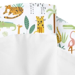 Boppy Nursing Pillow Liner and Colorful Wildlife Nursing Pillow Cover 2 Pack, Includes One White Protective Liner and One Original Boppy Pillow Cover, Nursing Support Pillow Sold Separately