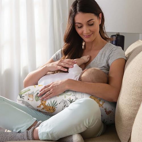 Boppy Nursing Pillow Liner and Colorful Wildlife Nursing Pillow Cover 2 Pack, Includes One White Protective Liner and One Original Boppy Pillow Cover, Nursing Support Pillow Sold Separately