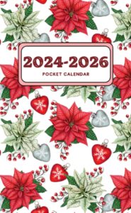 2024-2026 pocket calendar: 3 years monthly planner from jan 2024- dec 2026 for purse