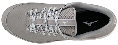 Mizuno Women's Ambition 3 FP Low AS Softball Cleat, Grey-White, 5.5