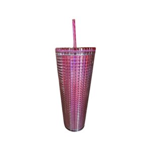 Starbucks 2023 Pink Diachronic Bubblegum Venti 24 oz Tumbler with Straw