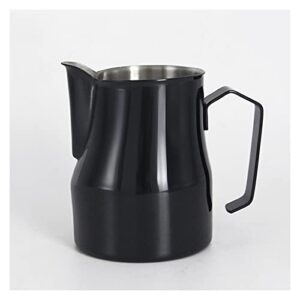 Gravy Boat Milk Jug 500ml/700ml Stainless Steel Frothing Pitcher Pull Flower Cup Coffee Milk Frother Latte Art Milk Foam Tool Coffeware Sauce Jug (Color : Temperature -500ml)