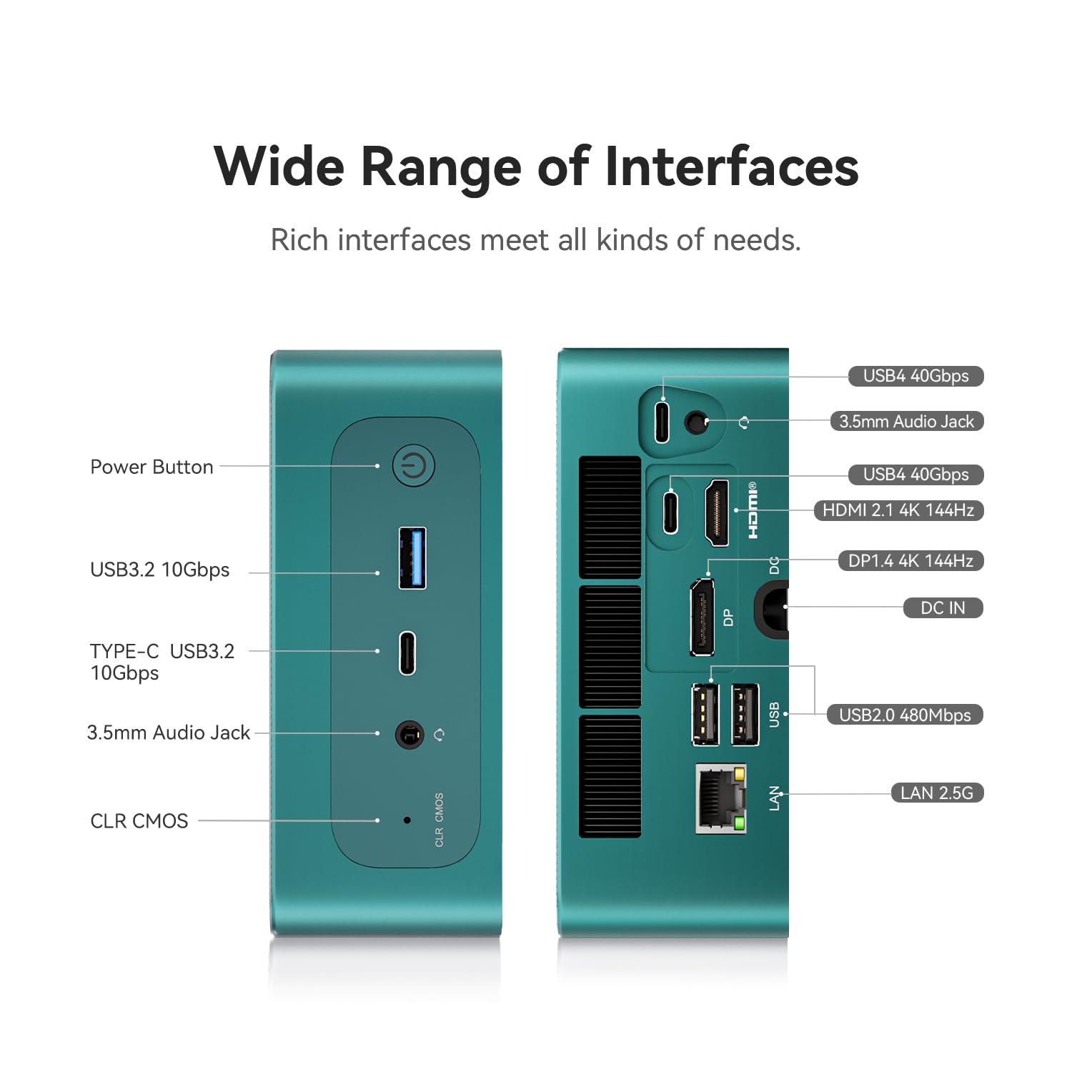 Beelink SER6 MAX Mini PC, Ryzen 7 7735HS (8C/16T, up to 4.75GHz) Mini Computer, AMD Radeon 680M, 32GB DDR5+1TB Micro Desktop, Small Gaming PC Quad Displays HDMI+DP+Dual USB4, 2.5Gbps, WiFi 6+BT5.2