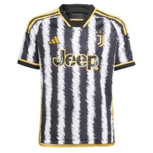 adidas youth soccer juventus 23/24 home jersey (as1, alpha, l, regular) black/white