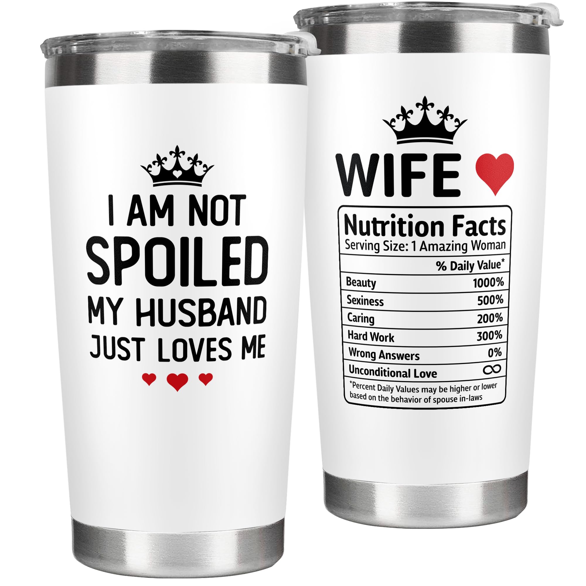 Gifts for Wife - Wife Gifts, Gifts for Her - Wedding Anniversary for Wife, Wife Birthday Gift Ideas, Mothers Day Gifts for Wife, Valentines Gifts for Her - I Love You Gifts for Her - 20 Oz Tumbler