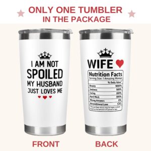 Gifts for Wife - Wife Gifts, Gifts for Her - Wedding Anniversary for Wife, Wife Birthday Gift Ideas, Mothers Day Gifts for Wife, Valentines Gifts for Her - I Love You Gifts for Her - 20 Oz Tumbler