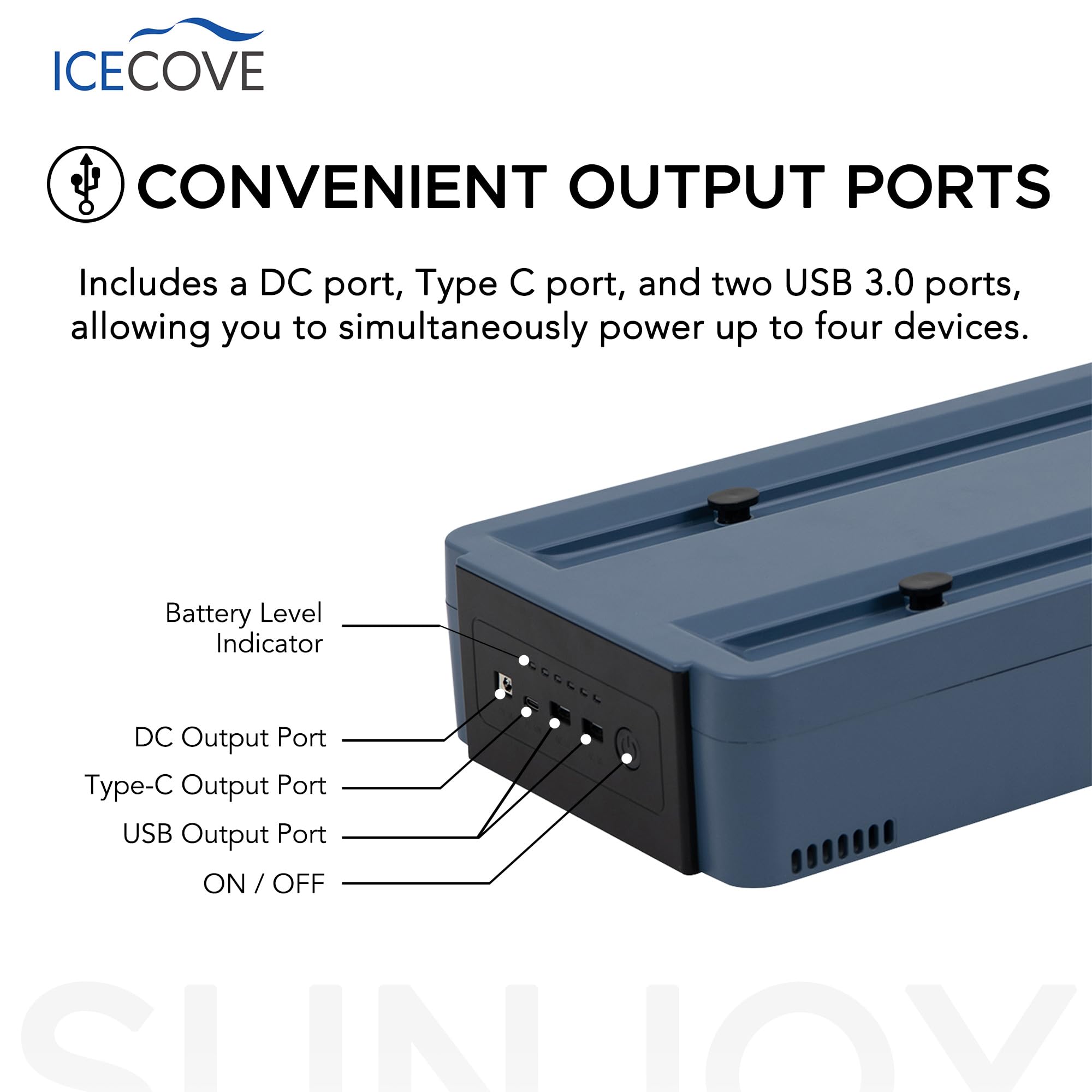 IceCove Rechargeable Lithium Iron Battery -Blue