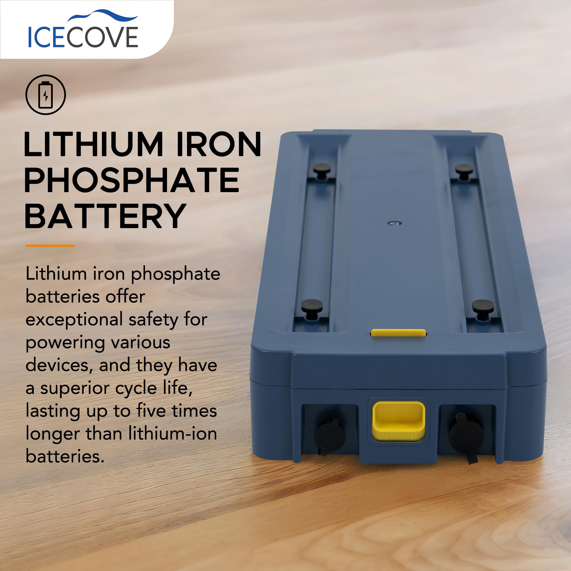 IceCove Rechargeable Lithium Iron Battery -Blue