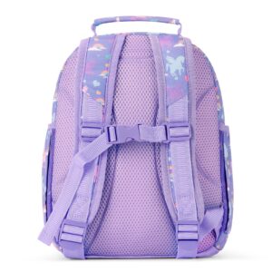 Choco Mocha Unicorn Toddler Backpack for Little Girls, Kids Pre Kindergarten Daycare Sparkle Backpack for Toddler 12 Inch, Glitter Bling Purple