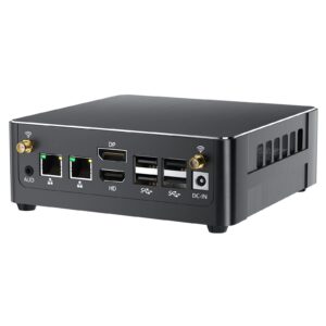 kinupute mini pc with ryzen 9 5900hx upto 4.6ghz, desktop computer with 64g ddr4, 1t m.2 nvme ssd, windows 11 pro, , dp/hdmi/usb-c port, 4k@60hz triple display, dual lan, 1x2.5g lan, wifi 6/bt5.1