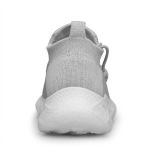 SILLENORTH Women's Walking Shoes Sock Sneakers Slip On Mesh Sport Running Shoes Casual Lightweight Shoes for Gym Work Jogging Light Grey Size 9