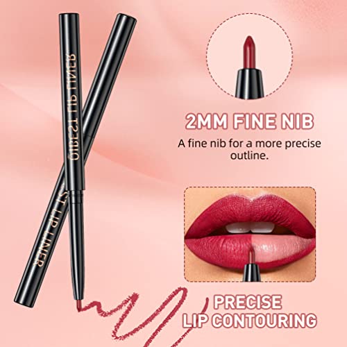 ZAMANIYA 3 In 1 Lip Gloss Set With Matte Lipstick ,Moisturizing Lip Gloss And 2mm Lip Liner Liquid Lipstick Long Lasting Makeup Lip Plumping Lipstick Lipgloss Soft And Smooth Like Cream (05 - Maple Leaf Red-Brown)