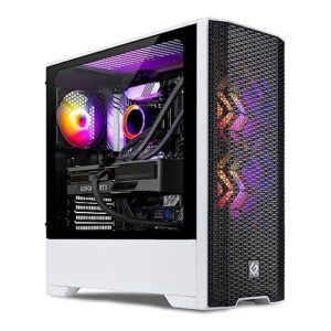 skytech gaming skytech blaze gaming pc desktop – amd ryzen 7 5700x 3.4 ghz, nvidia rtx 4060 ti, 1tb nvme ssd, 16gb ddr4 ram 3200, 650w gold psu, 240mm aio, 11ac wi-fi, windows 11 home 64-bit