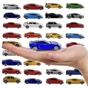 Just For Laughs 6 Diecast Metal Cars, 1:64 Scale Mini Cars, Officially Licensed - Ford F-150, Bentley Continental GT, Chevrolet Camaro, Ford Mustang 2015, McLaren 600LT, Nissan GT-R (R35)