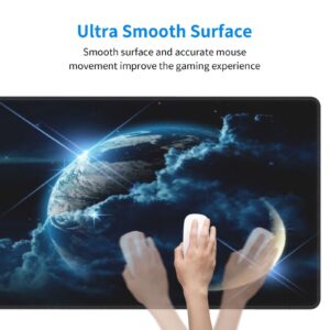 Mouse Pad 11.8x31.5 Protector Anime Rectangle Waterproof Oversized Dining Table Mat Gaming Non-Slip Rubber Mat