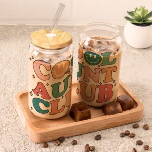 Fatbaby Aunt Gifts,Christmas Birthday Gifts For Aunt, New Aunt, Aunties From Niece, Nephew,Best Aunt Ever Gifts,Aunt Announcement, Promoted To Aunt,16 Oz Coffee Can Glass (1pcs)