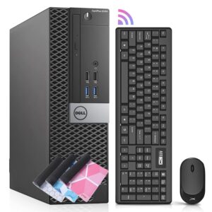 dell optiplex 5040 desktop computers pc, intel core i7-6700 3.4ghz,16gb ram new 1tb m.2 nvme ssd, intel ac7260 built-in wifi bluetooth,hdmi, refurbished desktop computer,windows 10 pro (renewed)