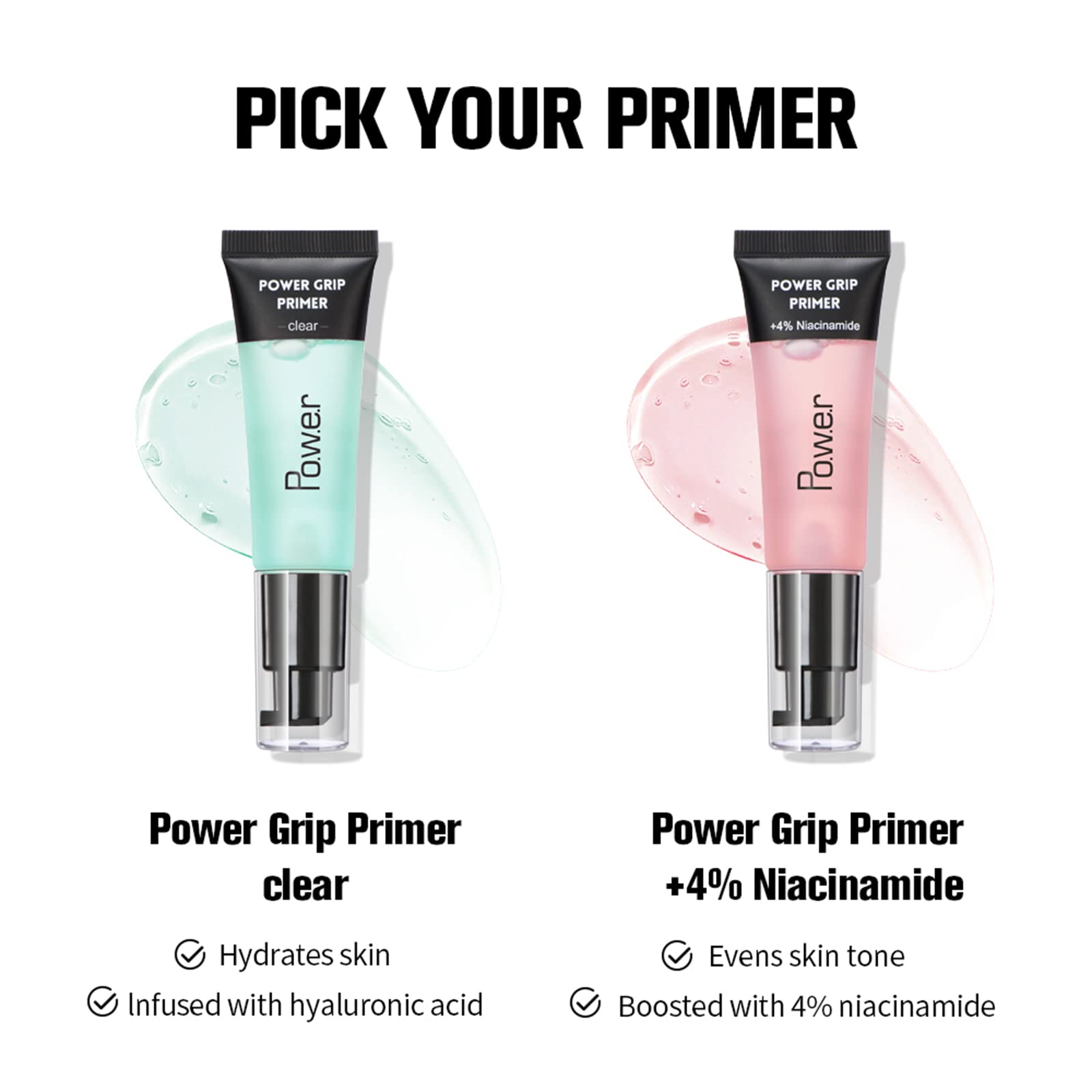 Erinde Power Grip Primer, Hydrating Face Primer Gel, Perfect Base Face Primer for Wrinkles, Long-Wear Foundation Face Primer, Moisturizes Smooth Skin, Gripping Makeup, Ideal for All Skin Types