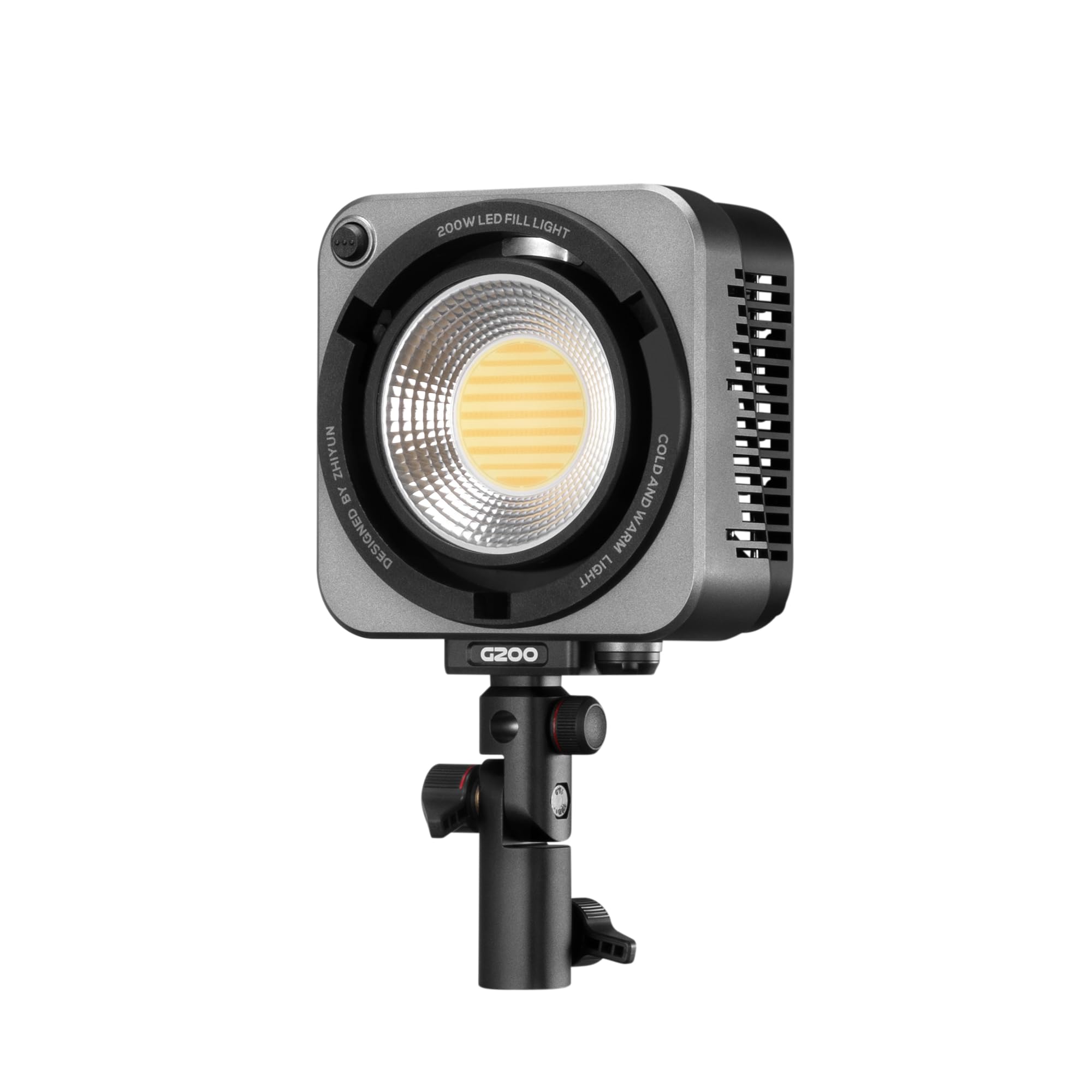 ZHIYUN Molus G200 200W COB Video Light with Bowens Mount,2700K-6500K and ZY Vega APP Control,Ultra Quiet DynaVort Cooling System