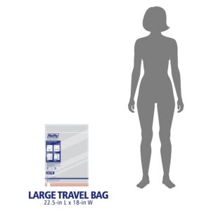 Hefty Shrink-Pak Large Travel Bags - Airtight Storage Bags for Maximum Space Saving, Travel Essentials, Ideal for Travel and Packing, Durable, Reliable Compression Bags with Sealed Protection