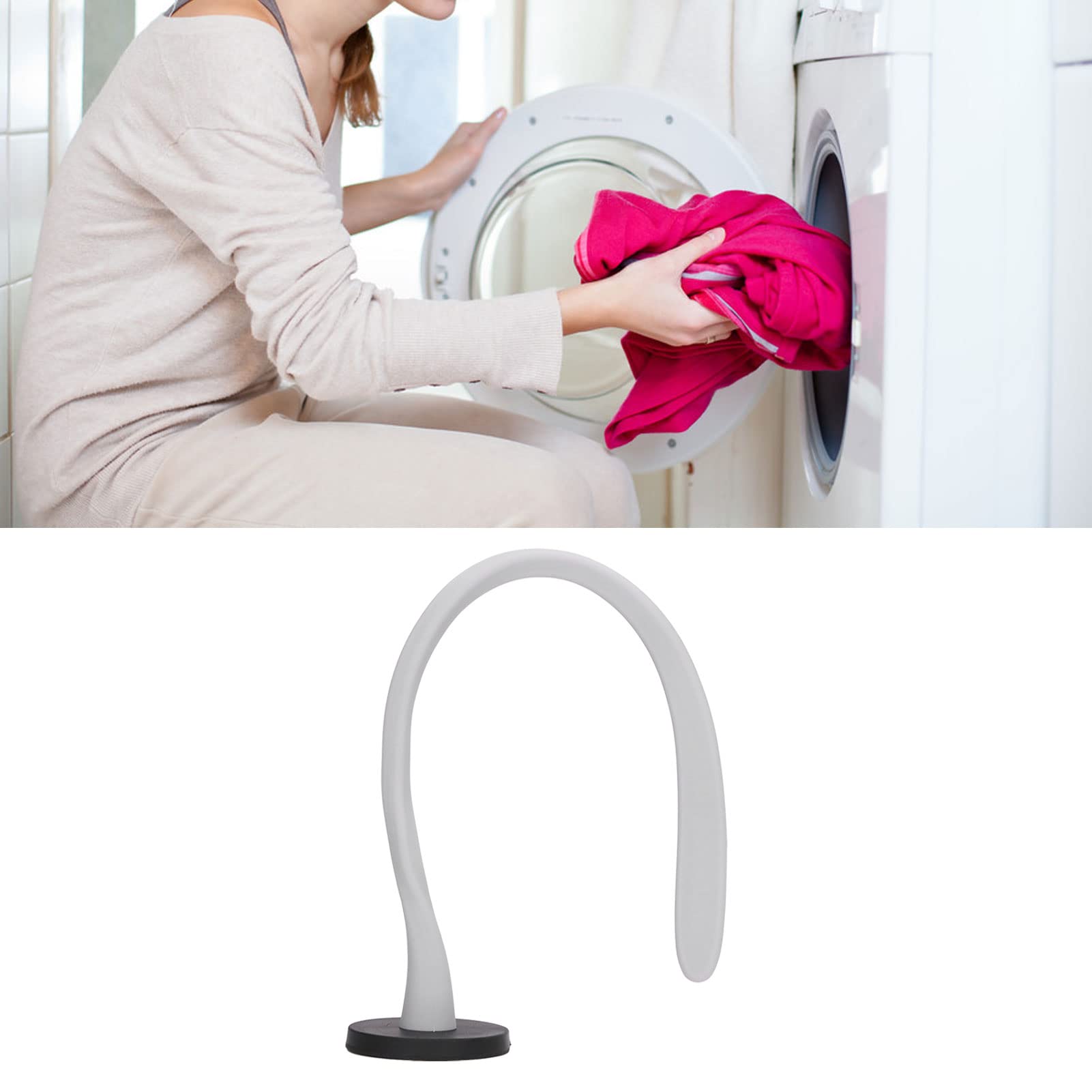 VTOSEN Flexible Magnetic Front Load Washer Dryer Door Stopper Holder - Prop for Washing Machine Door for Preventing Washer Dryer Door Open(Grey)