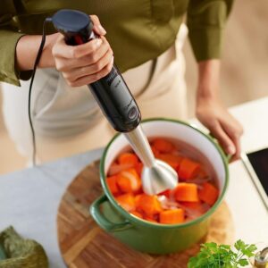 Philips ProMix Viva Collection Handblender, 300W Blending Power, SpeedTouch, ProMix Technology, Easy & Intuitive, On-the-Go Tumbler, Black, (HR2627/91)