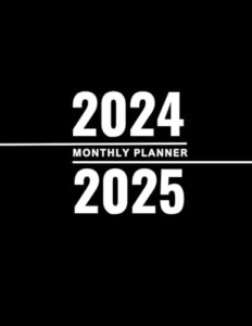 2024-2025 monthly planner: two-year schedule organizer starting from january 2024 to december 2025.