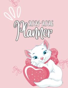 2024-2026 monthly planner: 3 year calendar large size 8.5x11 inches | 36 months jan 2024 - dec 2026 with federal holidays | monthly design ( calendar 2024-2026 for purse)