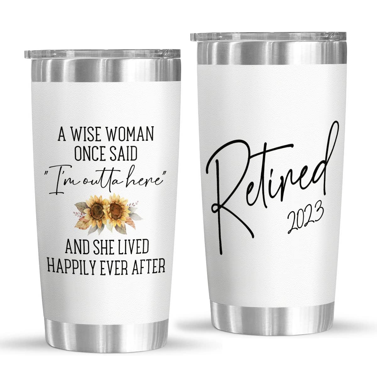 JOLOCHILL Retirement Gifts For Women 2023, Happy Retirement, Coworker Gifts For Women, Going Away Gift For Coworker Woman, Office Gifts For Women, Retirement Gifts For Women, Retirement Tumbler 20Oz