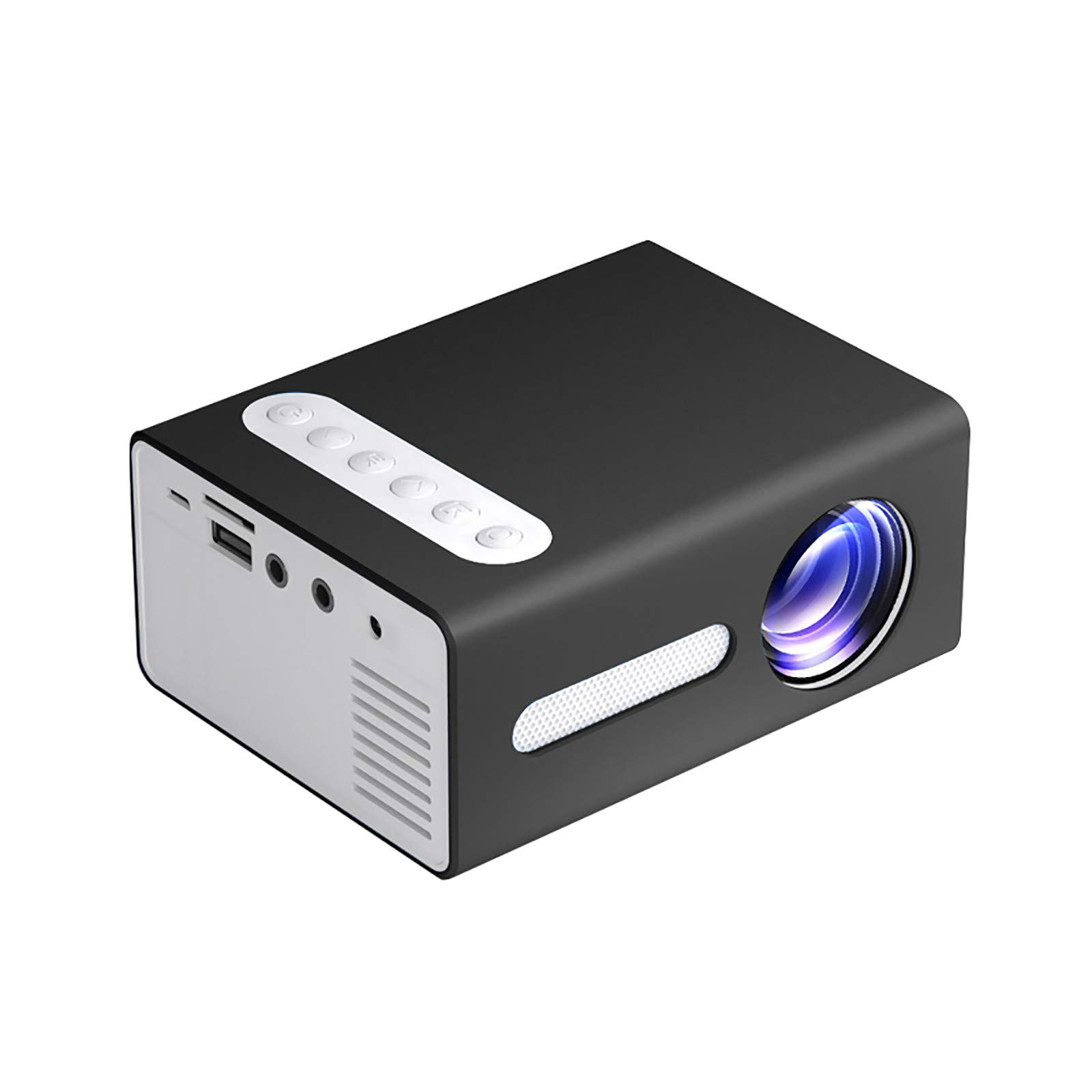 Mini Video Projector, 1080P Portable Projector Compatible with HDMI| AV| USB| Laptop, Tech Gadgets, Mini TV for Living Room /Bedroom/Camping/Travel/Party, Cool Stuff, Personalized Gifts (Black)